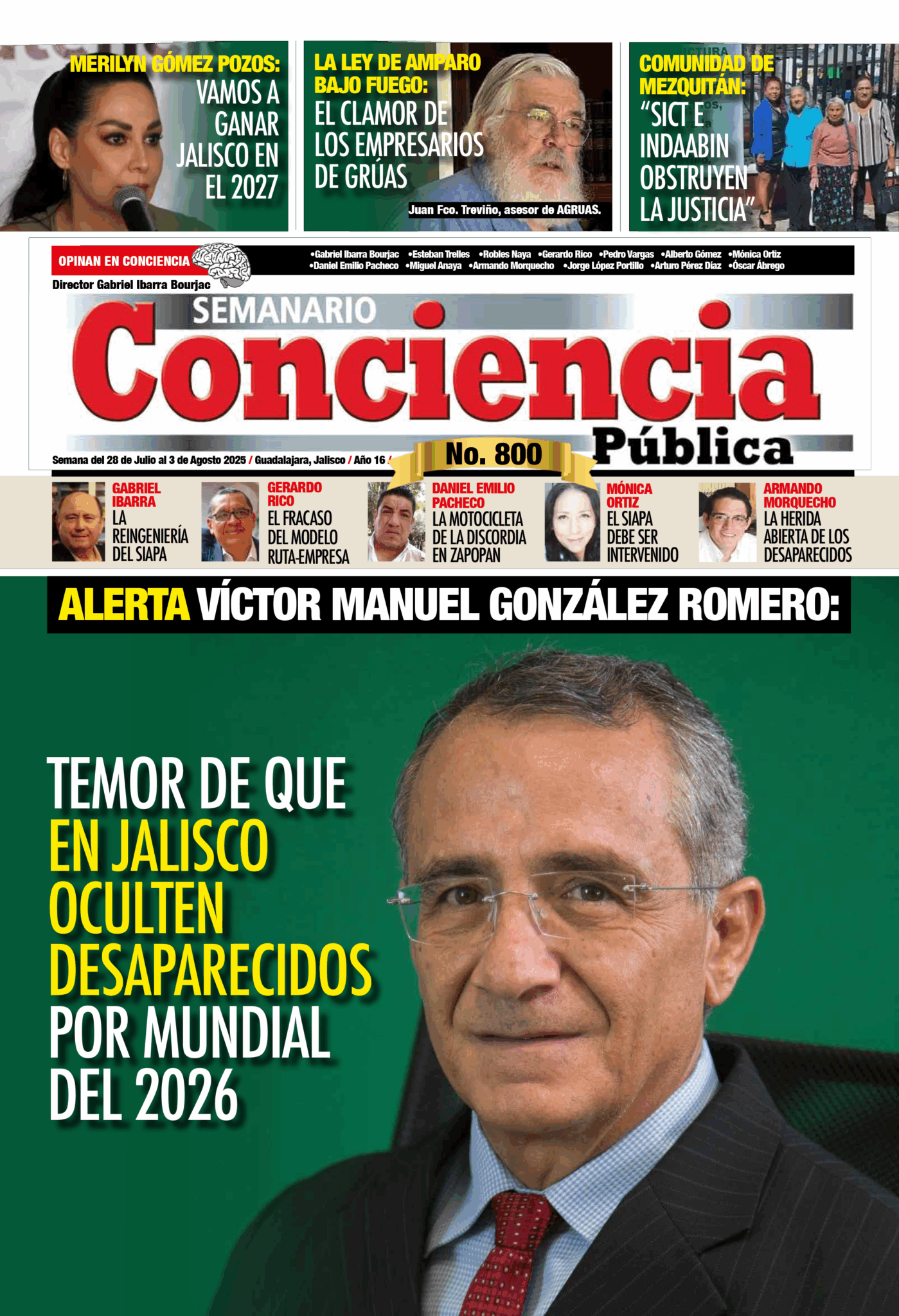 Edición 800: Temor fundado de que Jalisco oculte a desaparecidos por el ...